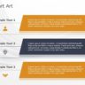 SmartArt List Vertical Box 2 Steps PowerPoint Template