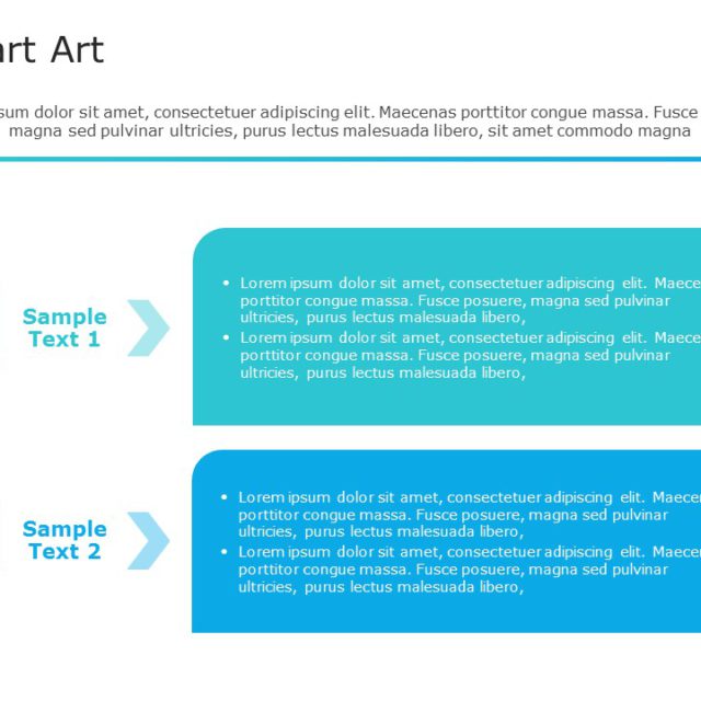 SmartArt List Vertical Box 2 Steps PowerPoint Template
