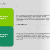 SmartArt List Vertical Bracket 3 Steps PowerPoint Template