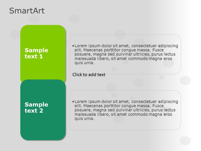 SmartArt List Vertical List 2 Steps | SlideUpLift