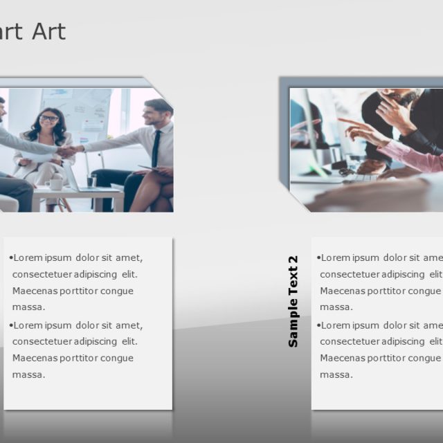 SmartArt List Vertical Box 2 Steps PowerPoint Template