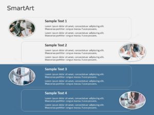 SmartArt List Vertical Picture 4 Steps | SlideUpLift