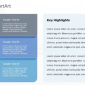SmartArt List Table 3 Steps