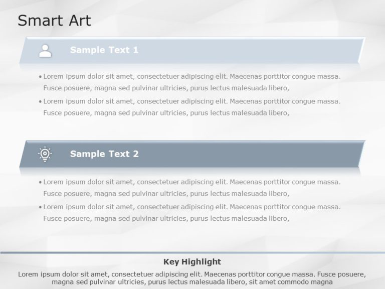 SmartArt List Vertical Box 6 Steps PowerPoint Template