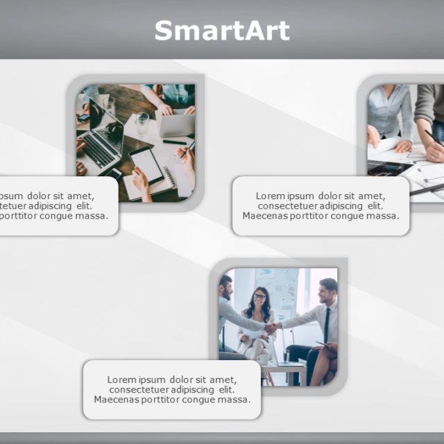 SmartArt Picture Horizontal Layout 6 Steps