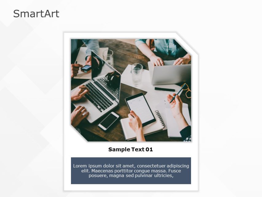 SmartArt Picture Horizontal List 1 Steps | SlideUpLift