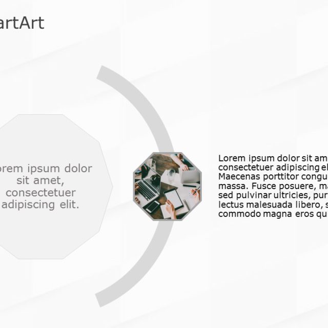 SmartArt Picture Callout 1 Steps | SlideUpLift