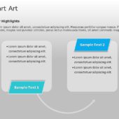 SmartArt Process Alternating Flow 6 Steps PowerPoint Template | SlideUpLift