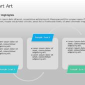 SmartArt Process Alternating Flow 2 Steps PowerPoint Template