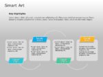 SmartArt Process Alternating Flow 4 Steps PowerPoint Template | SlideUpLift
