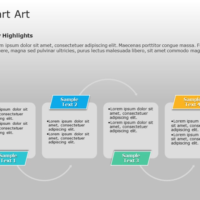 SmartArt Process Alternating Flow 3 Steps PowerPoint Template | SlideUpLift