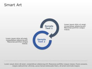 SmartArt Process Circle Arrows 2 Steps PowerPoint Template | SlideUpLift