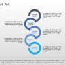 SmartArt Process Circle Arrows 3 Steps PowerPoint Template