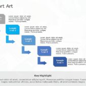 SmartArt Process Step Down 2 Steps PowerPoint Template
