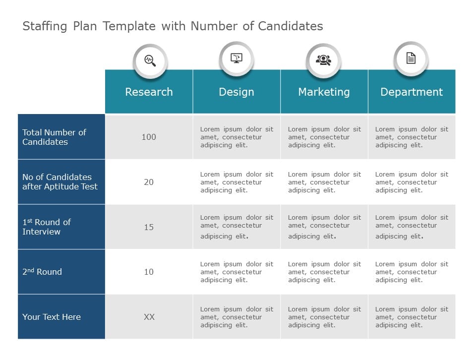 Staffing Plan PowerPoint Template Staffing Plan PowerPoint Template