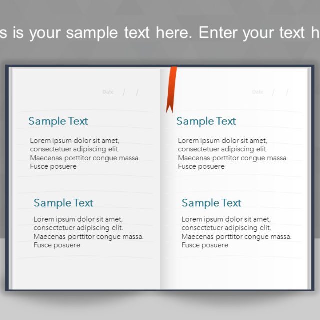 Summary Highlights Notebook PowerPoint Template