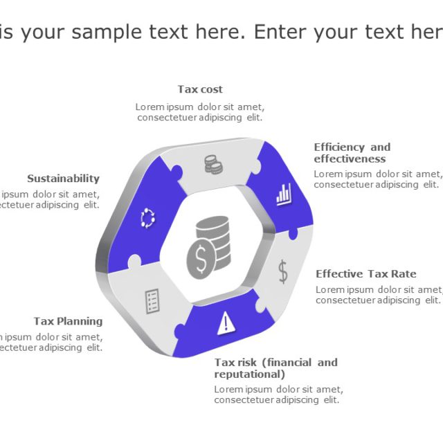 Tax Key Metrics 02 PowerPoint Template