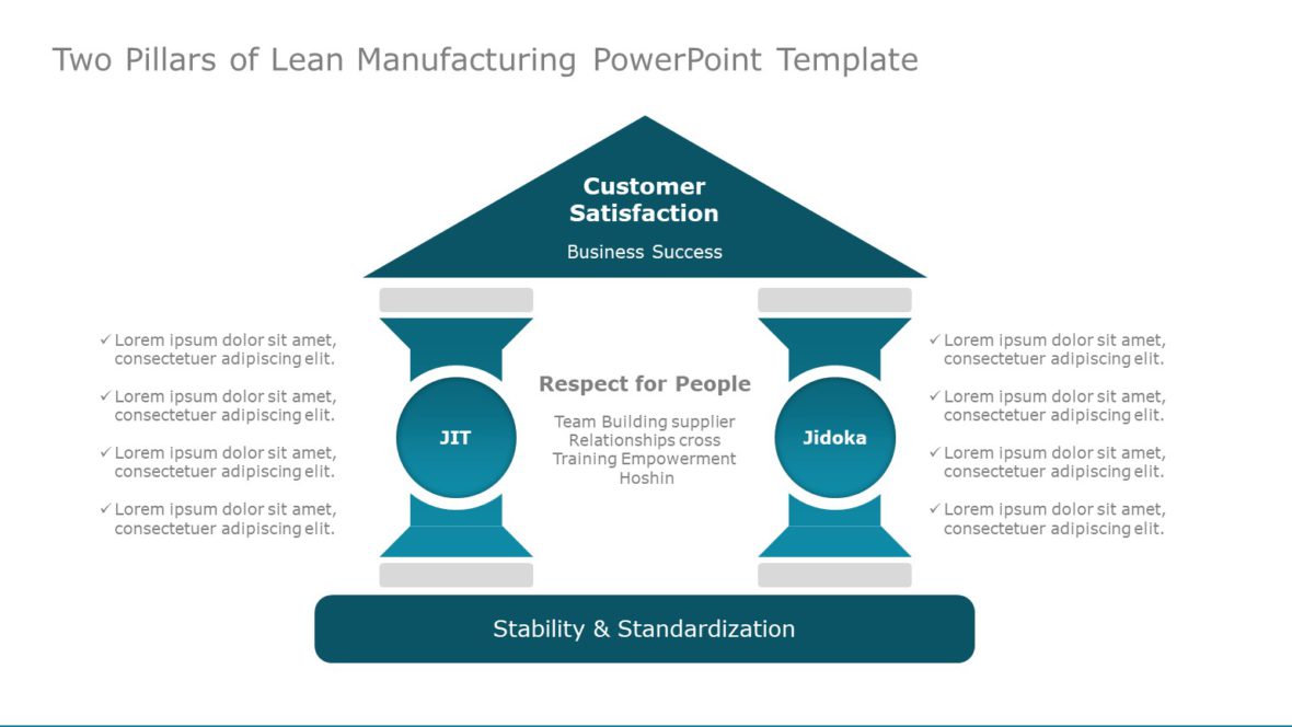 Pillars Slide Templates: Showcase Stability and Business Success