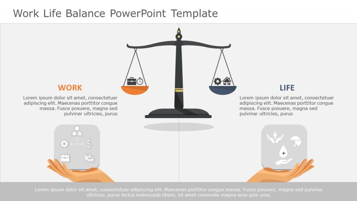 Editable Work Life Balance Templates For PowerPoint | SlideUpLift