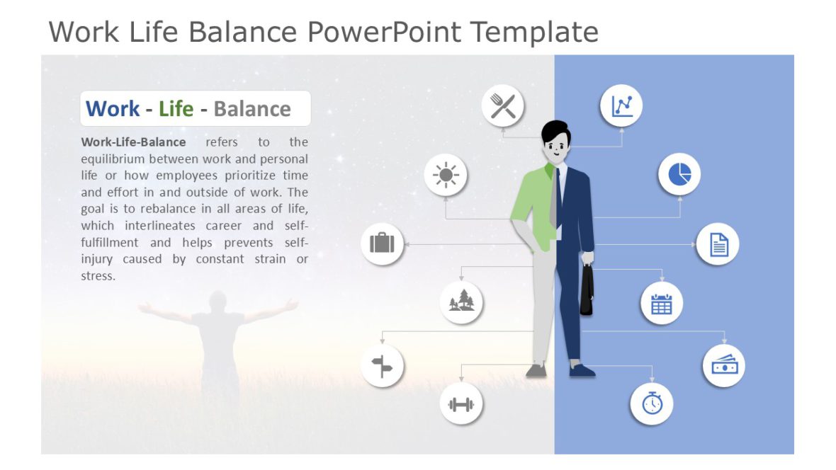 Editable Work Life Balance Templates For PowerPoint | SlideUpLift