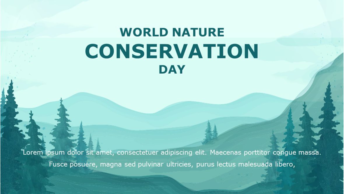 Editable World Nature Conservation Day Templates For PowerPoint ...