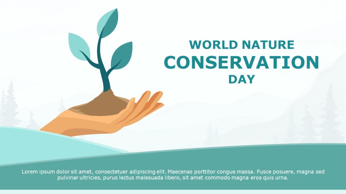 Editable World Nature Conservation Day Templates For PowerPoint ...