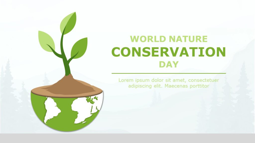 Editable World Nature Conservation Day Templates For PowerPoint ...