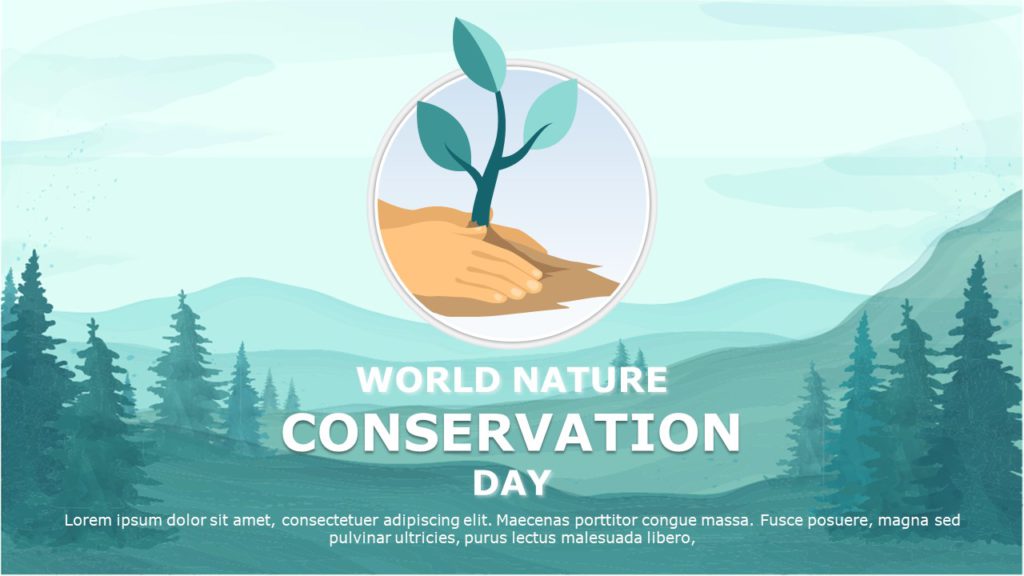 Editable World Nature Conservation Day Templates For PowerPoint ...