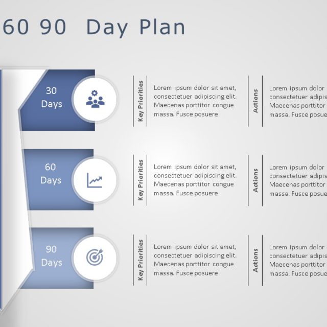 30 60 90 Day Plan HR PowerPoint Template