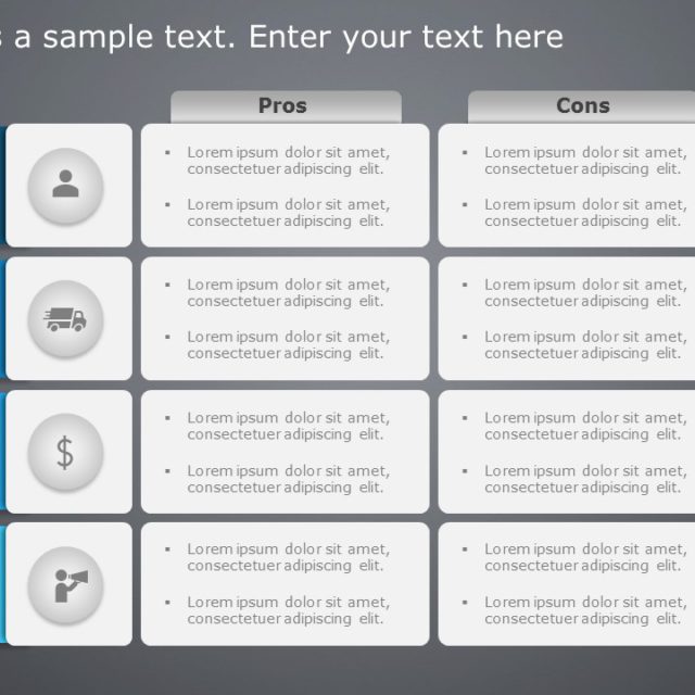 Animated Pricing Options Table PowerPoint Template | SlideUpLift
