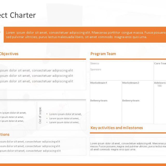 Animated Project Executive Summary PowerPoint Template