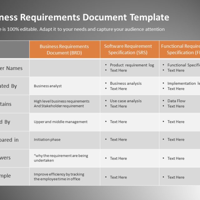 Business Requirements 01 PowerPoint Template