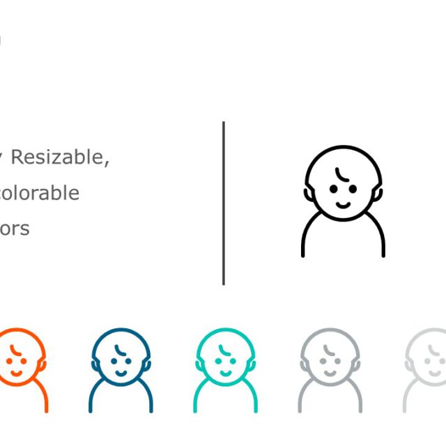 Child Icon 03 PowerPoint Template