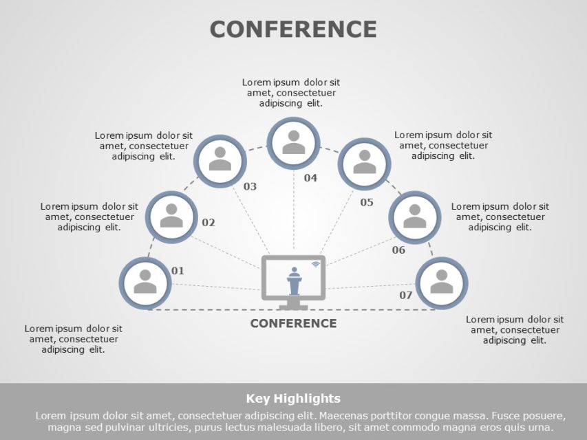 Round Table Conference 01 PowerPoint Template | SlideUpLift