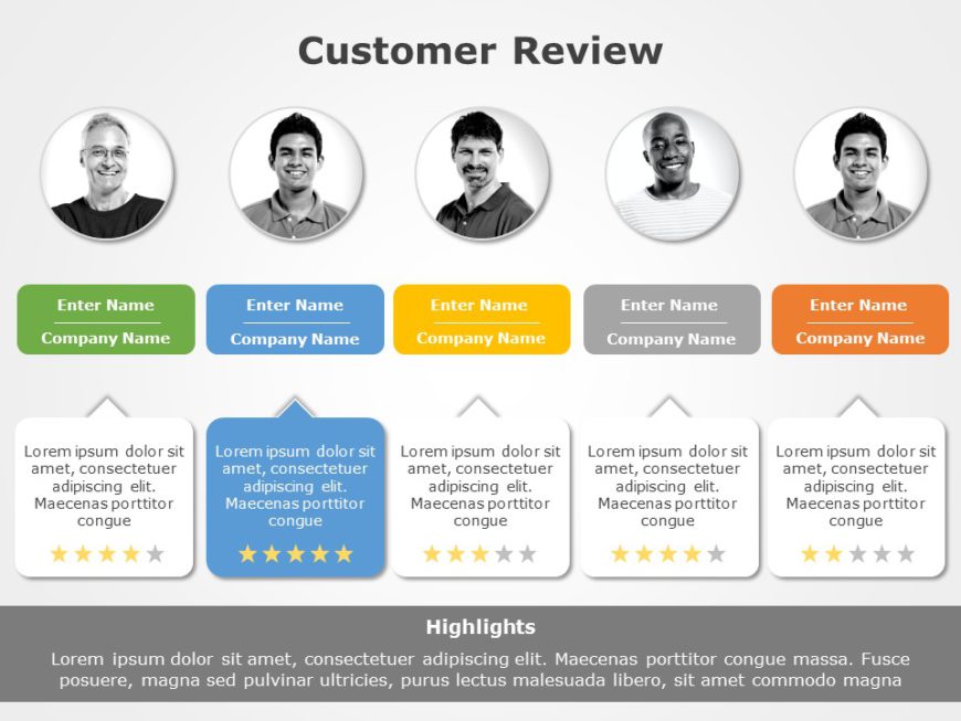 Customer Sales Review PowerPoint Template | SlideUpLift