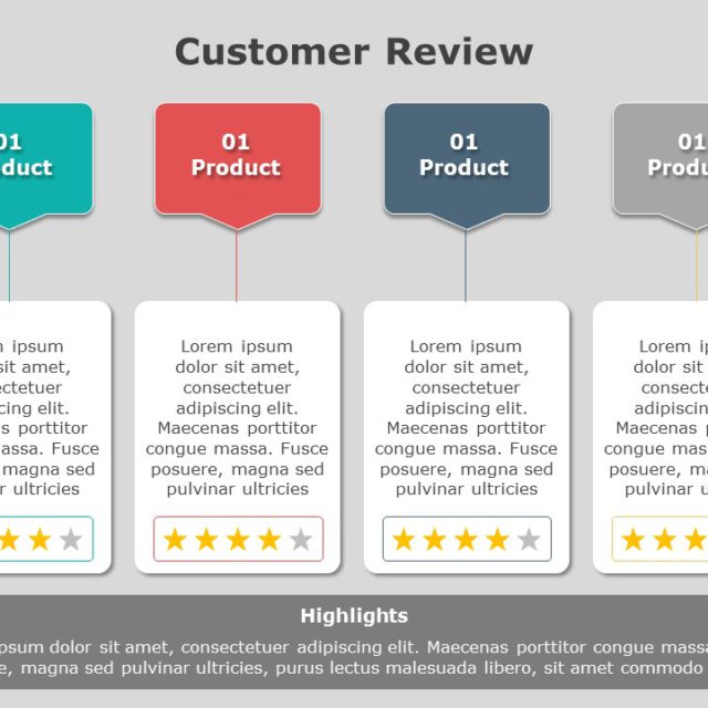 Top 10 Customers Sales Review PowerPoint Template