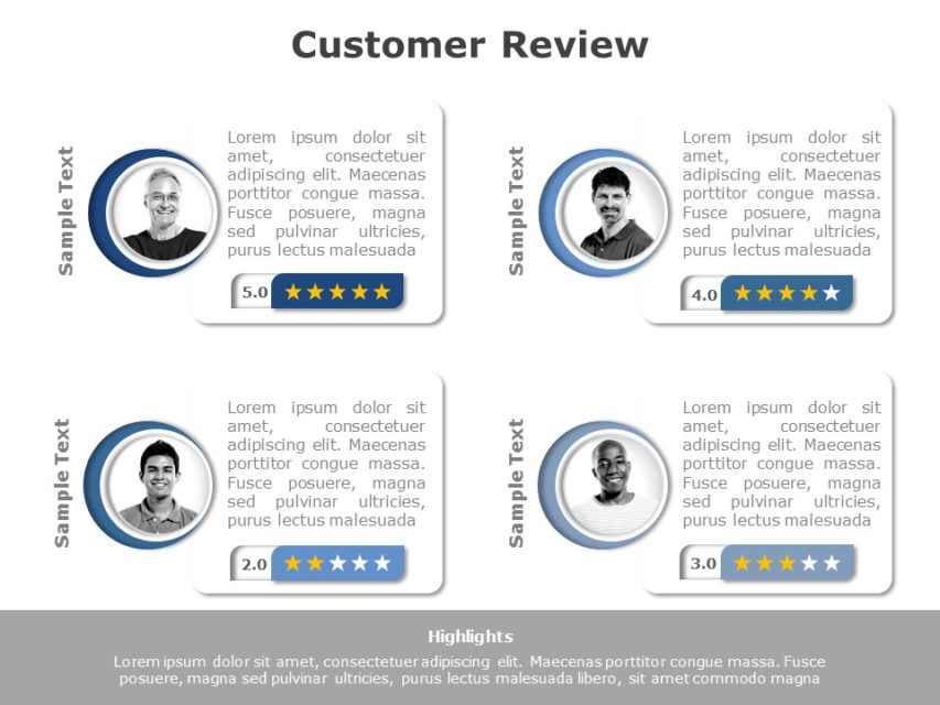 Customer Sales Review PowerPoint Template | SlideUpLift