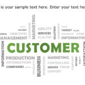 Customer Word Cluster PowerPoint Template