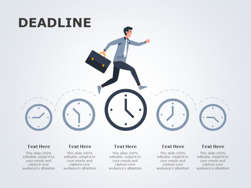 Editable Deadline Templates For PowerPoint | SlideUpLift