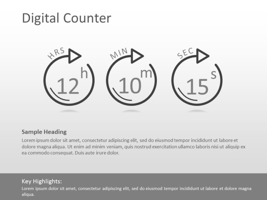 Digital Counter 01 | Counter Templates | SlideUpLift