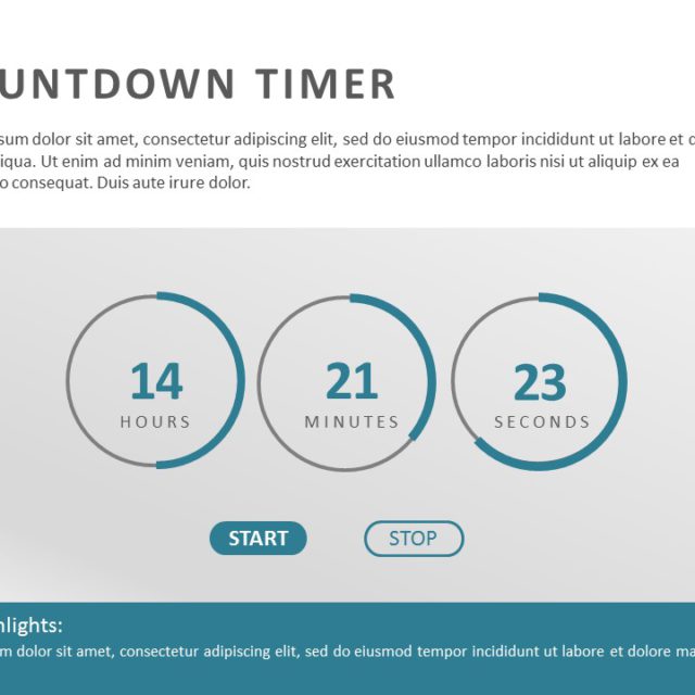 Digital Counter 01 PowerPoint Template