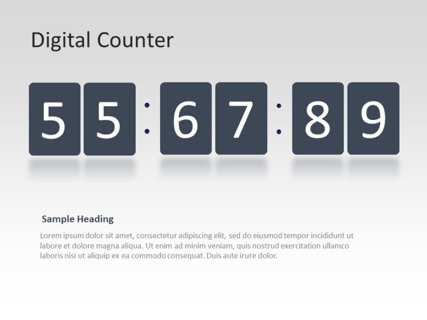Editable Counter Templates For PowerPoint | SlideUpLift