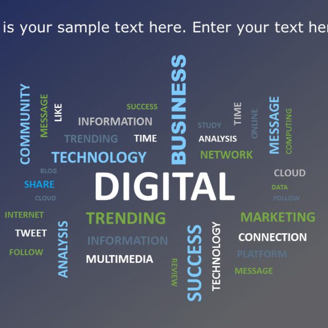word bubble PowerPoint Template
