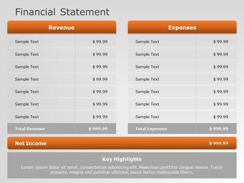 Financial Statement 02 | Financial Statement Templates | SlideUpLift