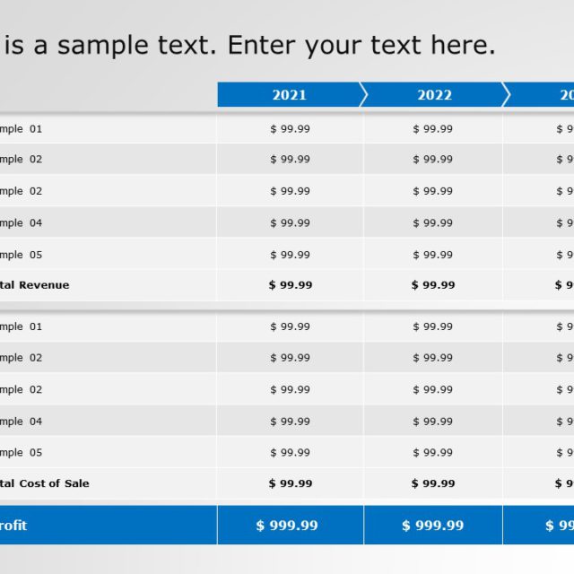 Financial Statement 06 PowerPoint Template