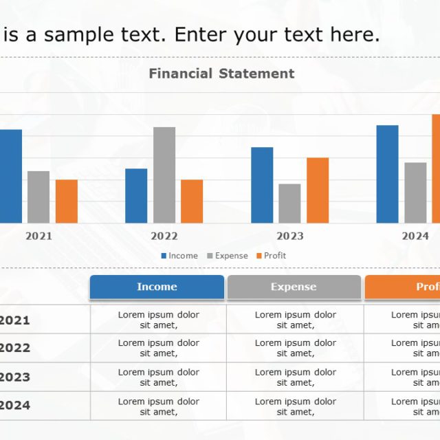 Financial Statement 03 PowerPoint Template