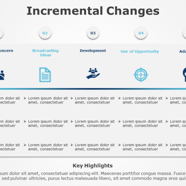 Incremental Changes 07 PowerPoint Template