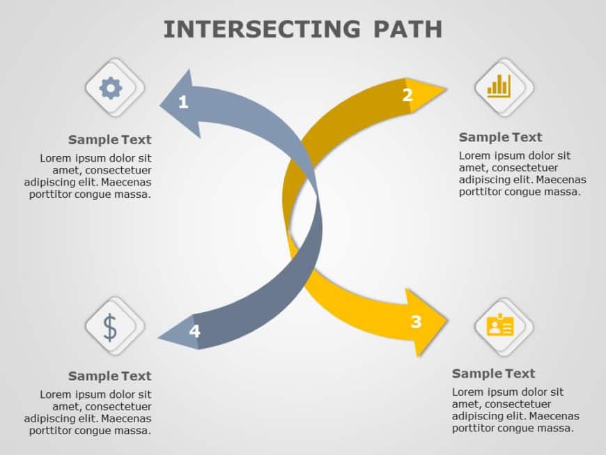 Intersecting Path 05 | Intersecting Path Templates | SlideUpLift