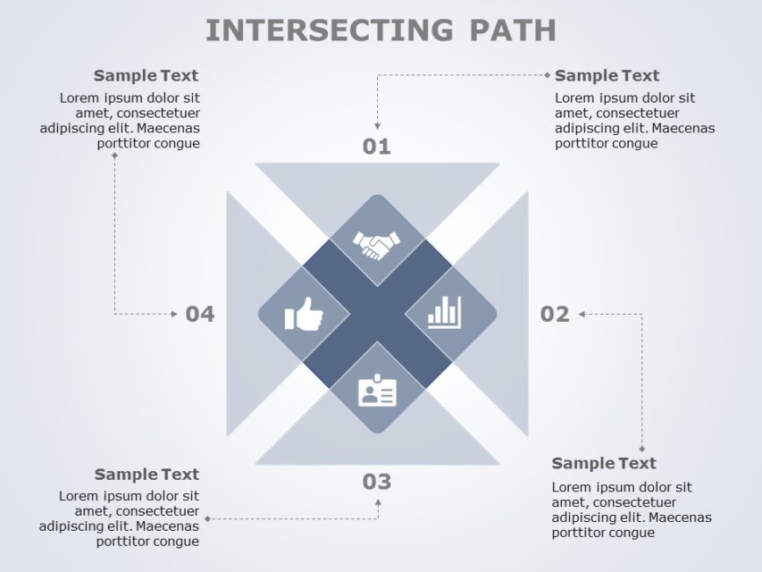 Intersecting Path 06 | Intersecting Path Templates | SlideUpLift