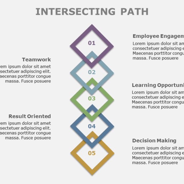 Intersecting Path 05 PowerPoint Template